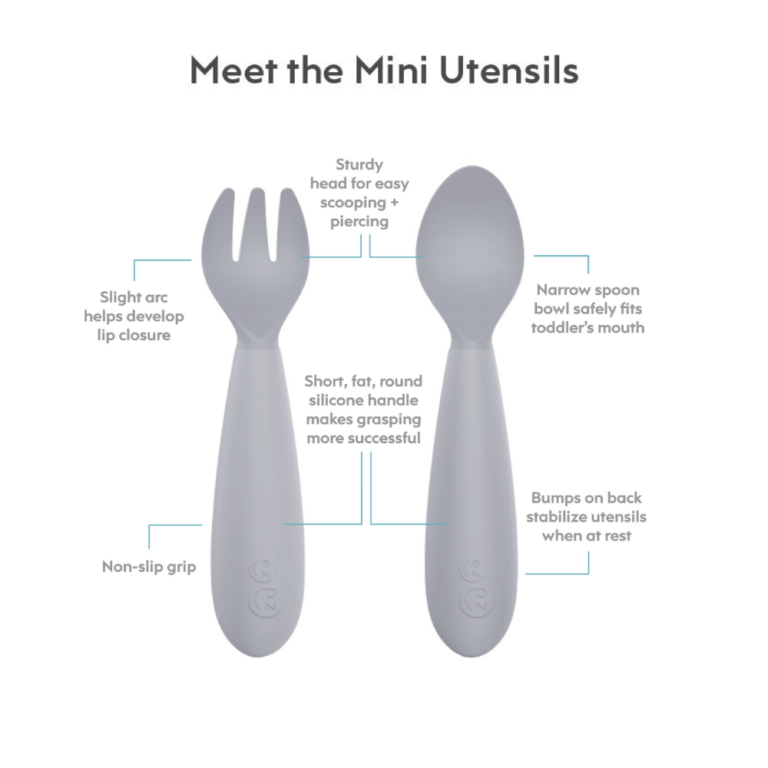 Mini Utensils - Blush - Bubbleeboo