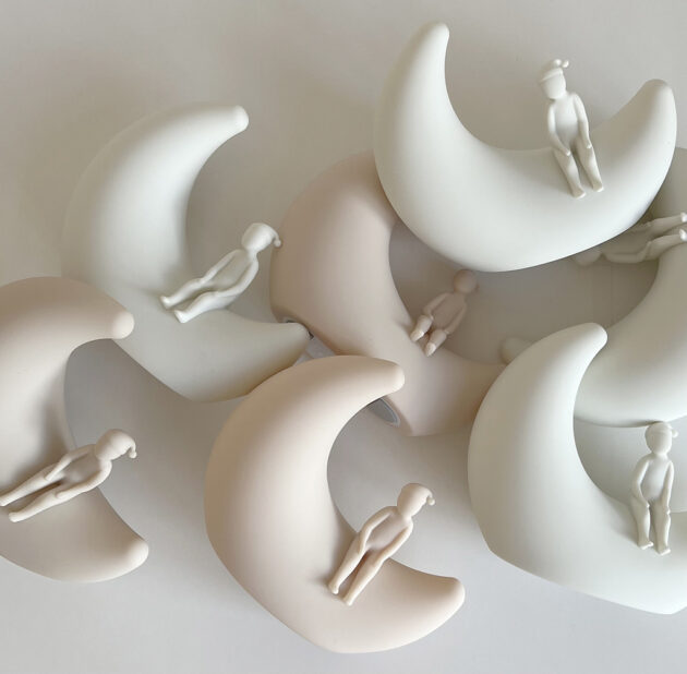 Moon Night Light, Off White - Bubbleeboo
