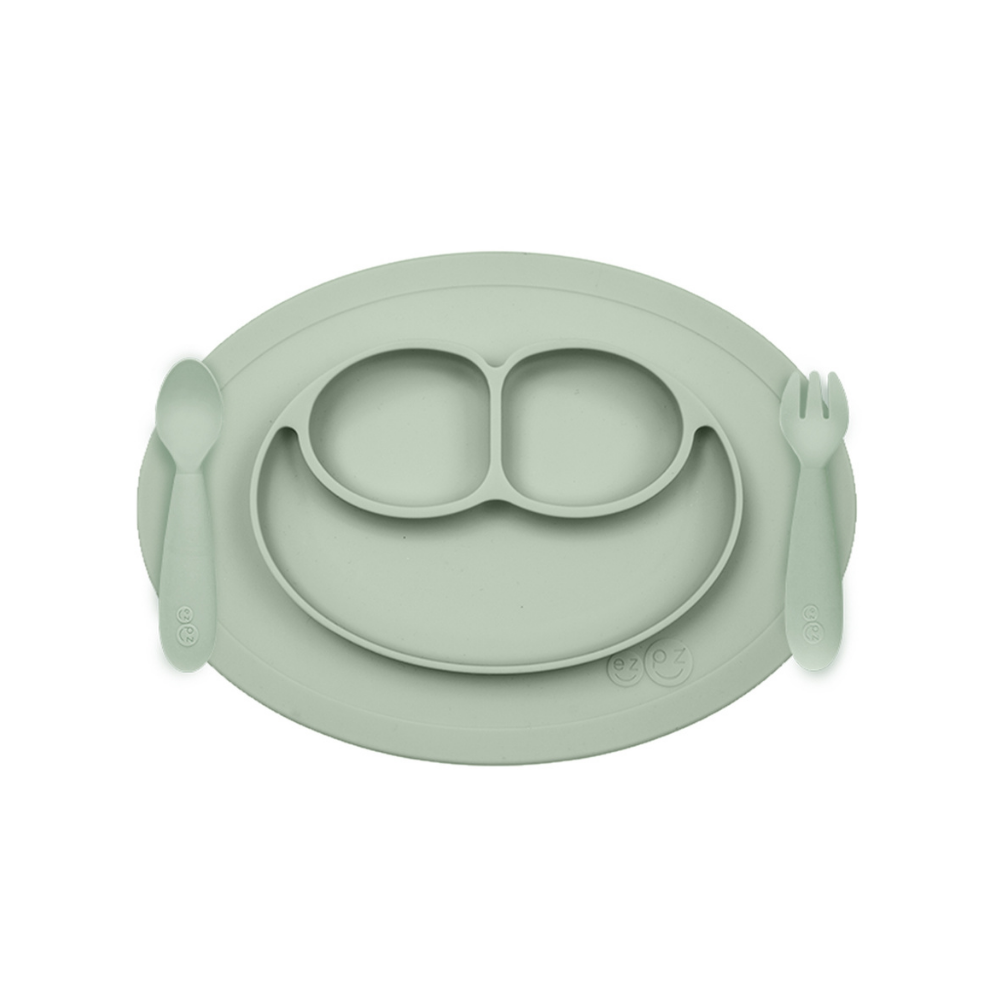 Mini Feeding Set - Sage - Bubbleeboo