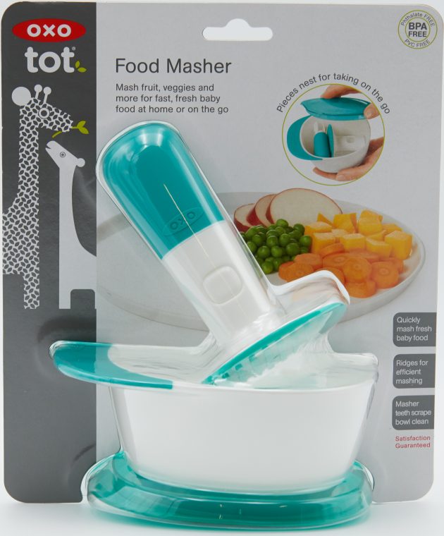 OXO TOT FOOD MASHER - Teal - Bubbleeboo