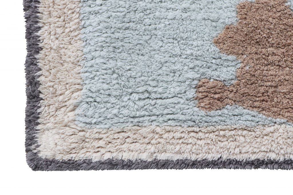 Washable Rug Vintage Map - Bubbleeboo