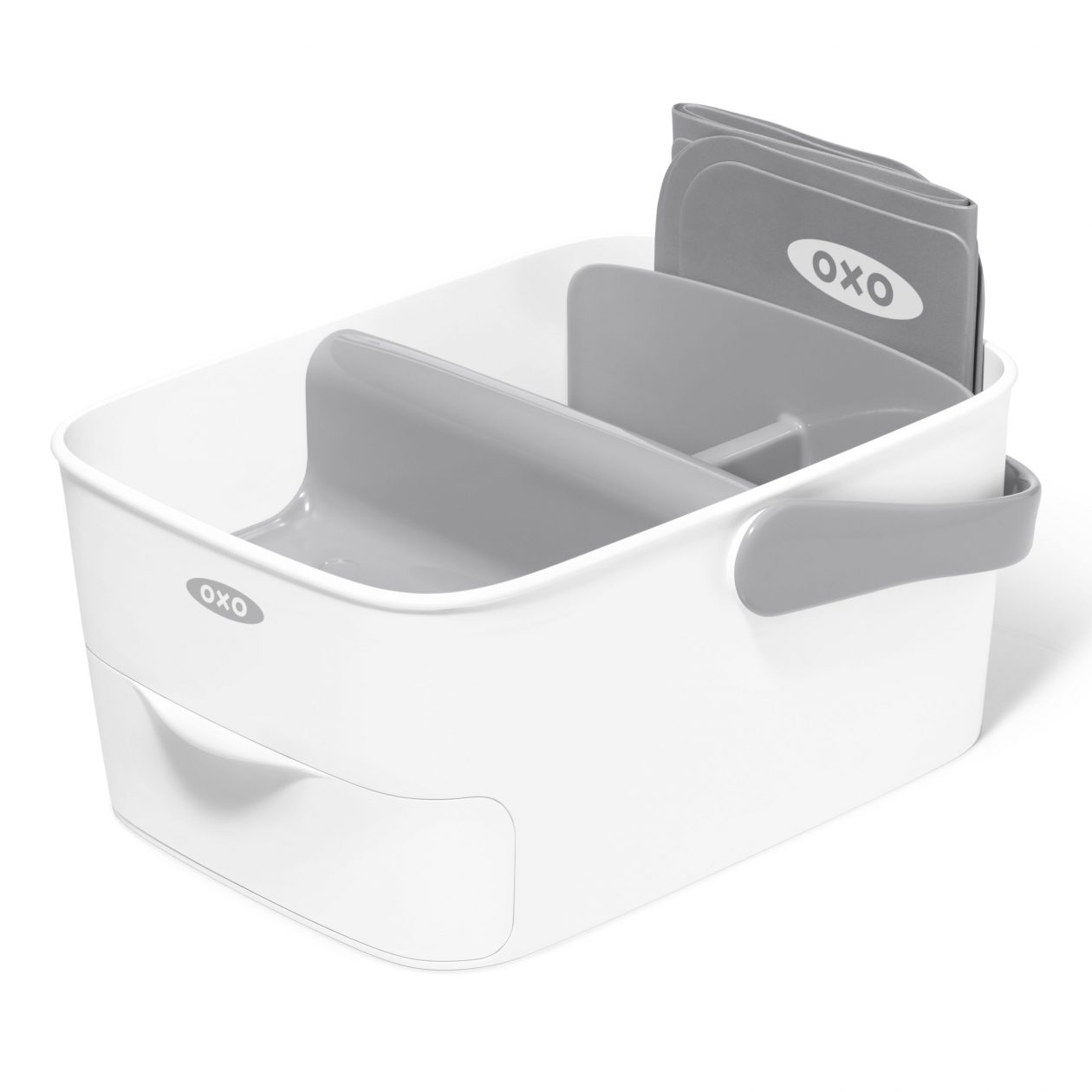 OXO TOT Diaper Caddy With Changing Mat- GREY - Bubbleeboo