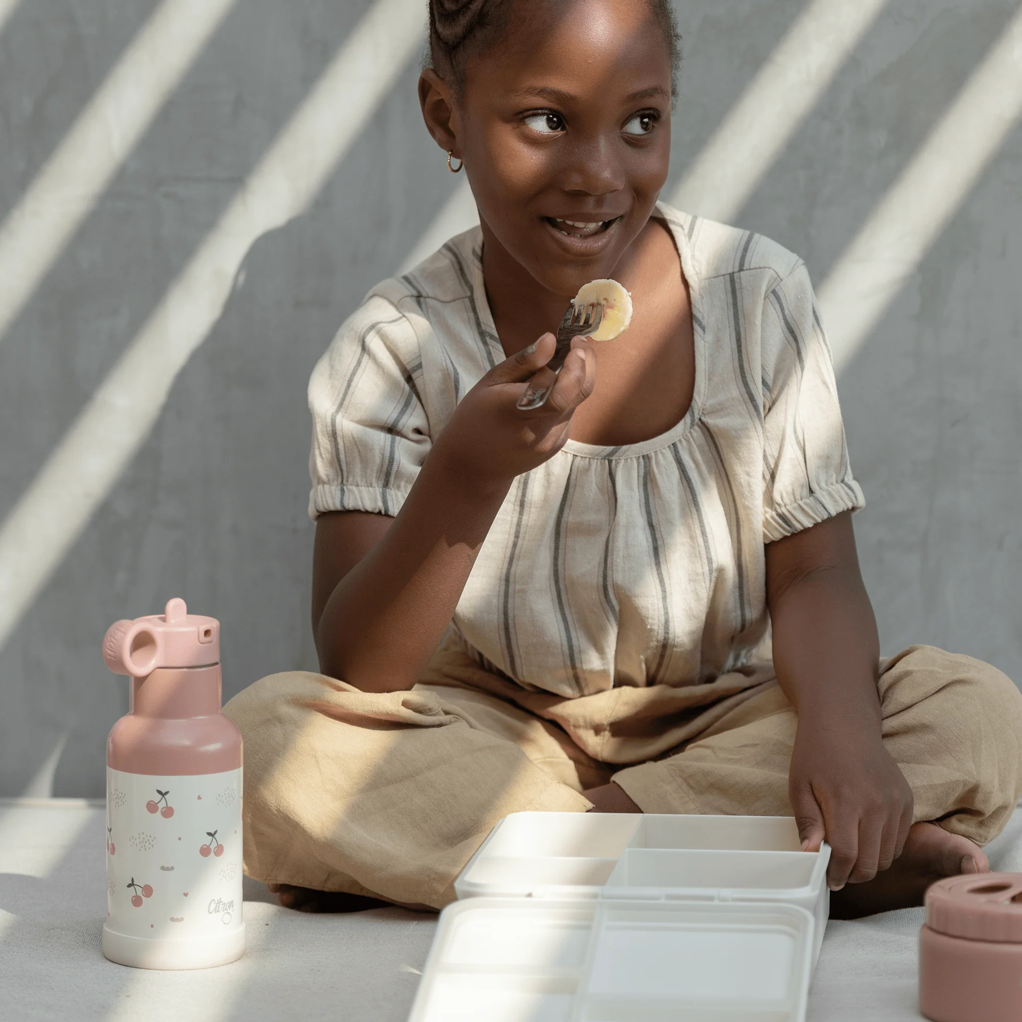 Citron Water Bottle 350ml Cherry - Bubbleeboo