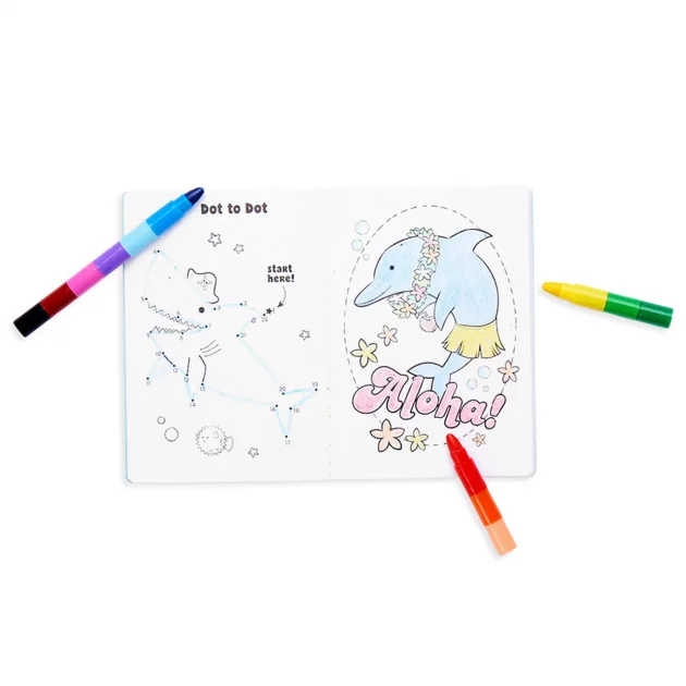 Ooly Mini Traveler Coloring & Activity Kit - Outrageous Ocean - Bubbleeboo