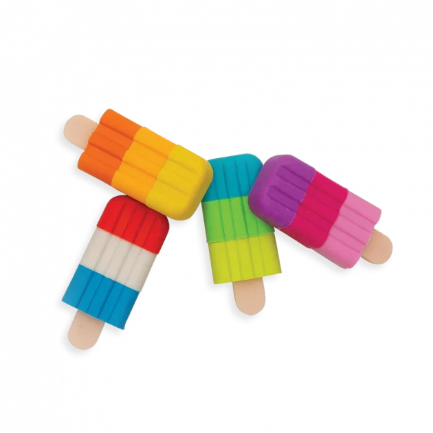 Icy Pops Scented Puzzle Erasers - Bubbleeboo