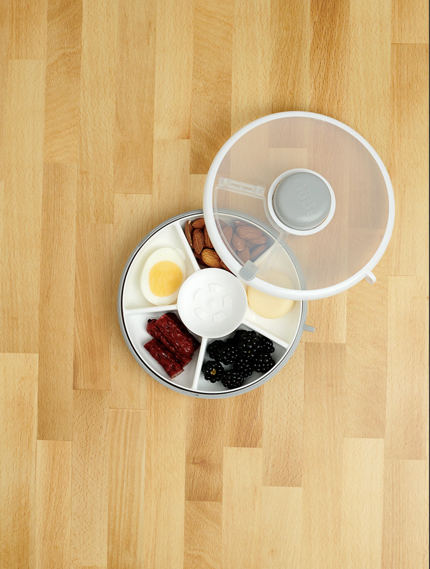 Snack Spinner Flip - Gray - Bubbleeboo