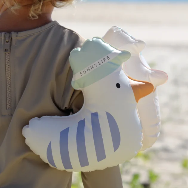 SunnyLife - Kids Inflatable Arm Bands Sid the Seagull Blue Stripe ...