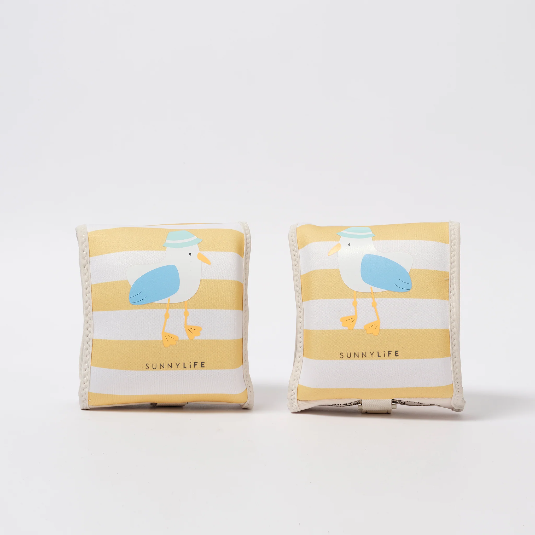 SunnyLife - Kids Neoprene Arm Bands Sid the Seagull Mustard Stripe ...