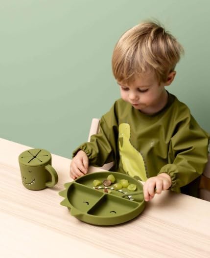 Waterproof Long sleeve Bib - Mr. Dino - Bubbleeboo
